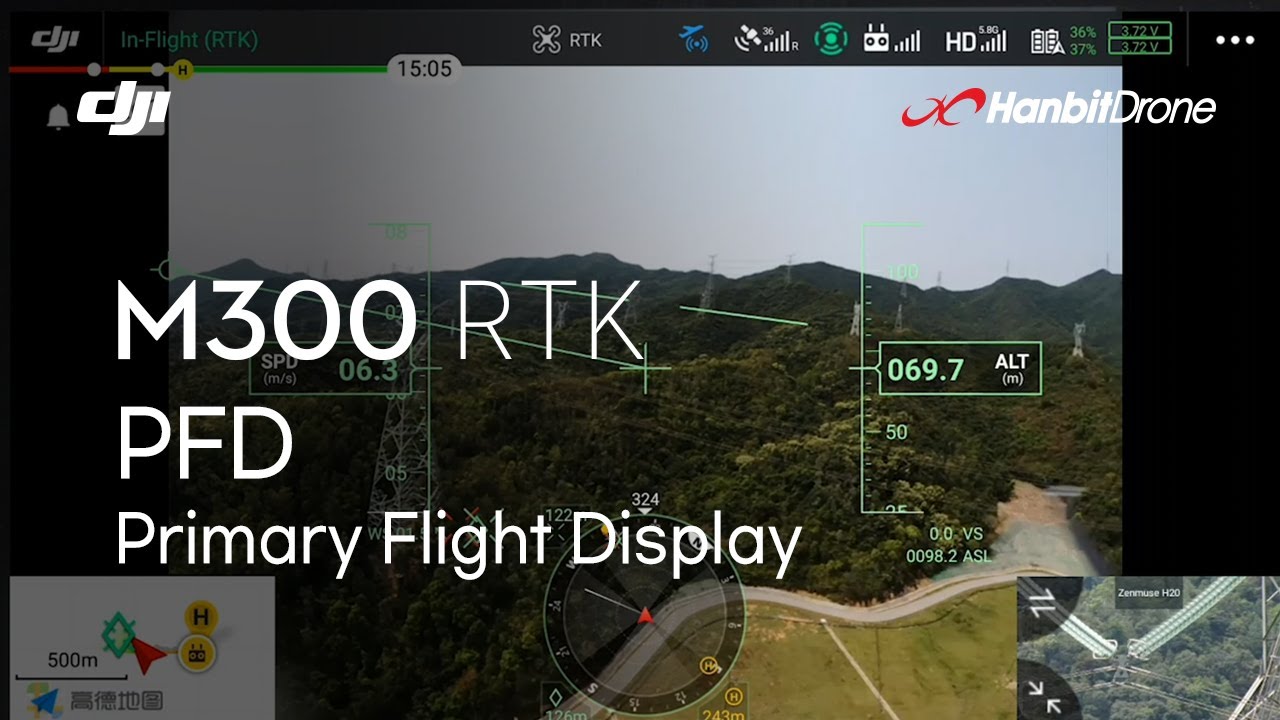 DJI M300 RTK 튜토리얼 #13. Primary Flight Display(PFD) / DJI Matrice 300 Primary Flight Display (PFD ...