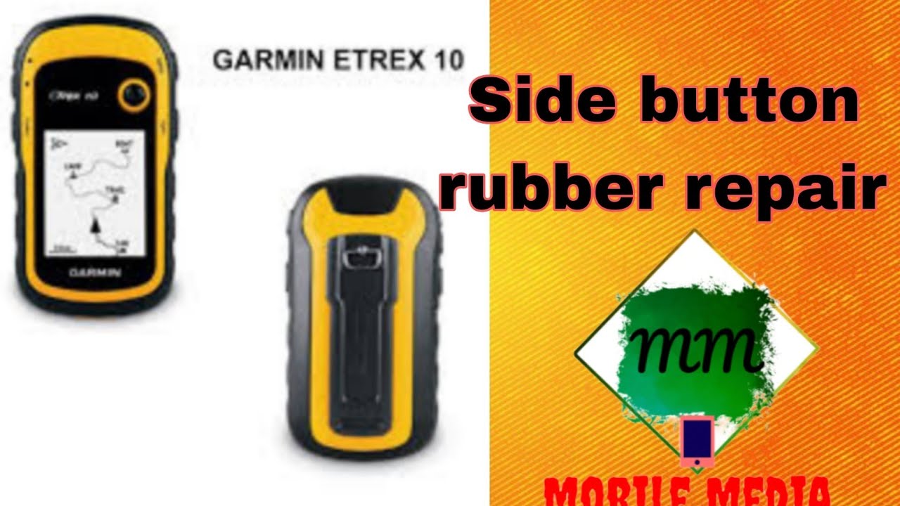 GARMIN Etrex 10 side button rubber repair - YouTube