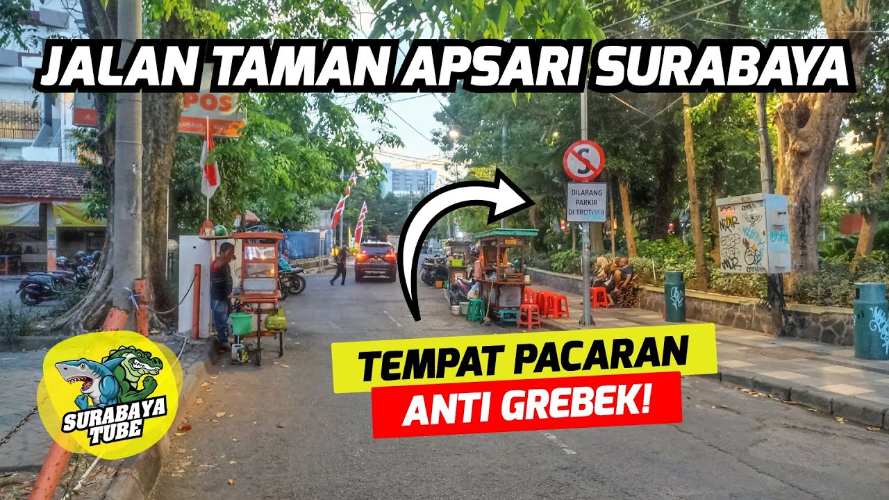 Jalan Taman Apsari Surabaya - Bisa BERMESRAAN + JALAN2 + OLAHRAGA | # ...