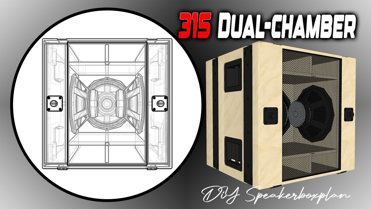 DIY Subwoofer Box Build | 315 Dual-Chamber Vented Enclosure Design ...