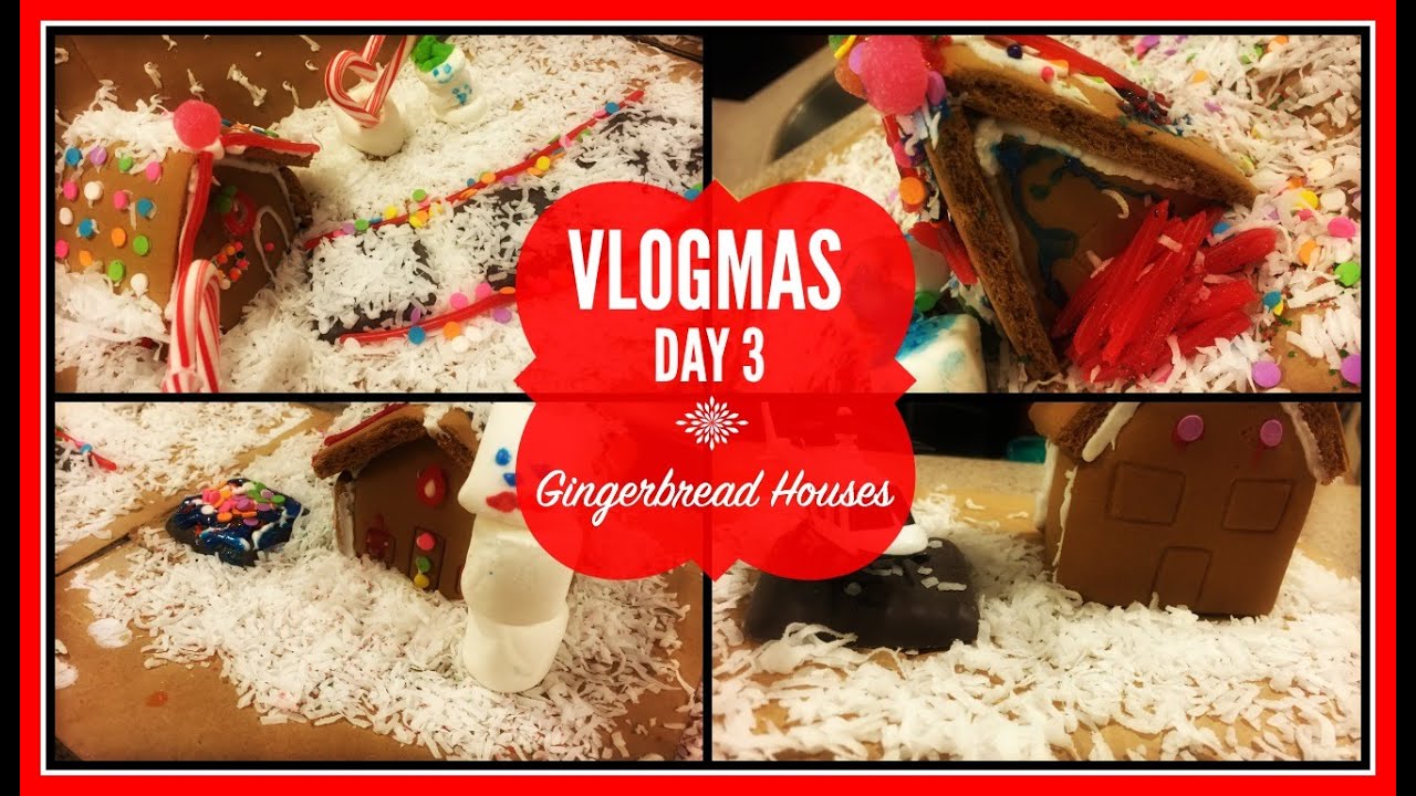 VLOGMAS DAY 3| GINGERBREAD HOUSES| Somers In Alaska Vlogs - YouTube