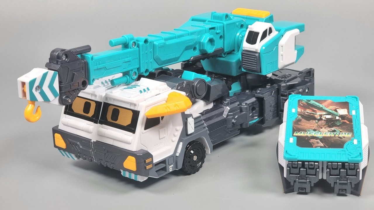 메탈카드봇S 머슬하이드 크레인트럭 로봇 장난감 변신 리뷰 Metal Card Bot S Muscle Hyde ...