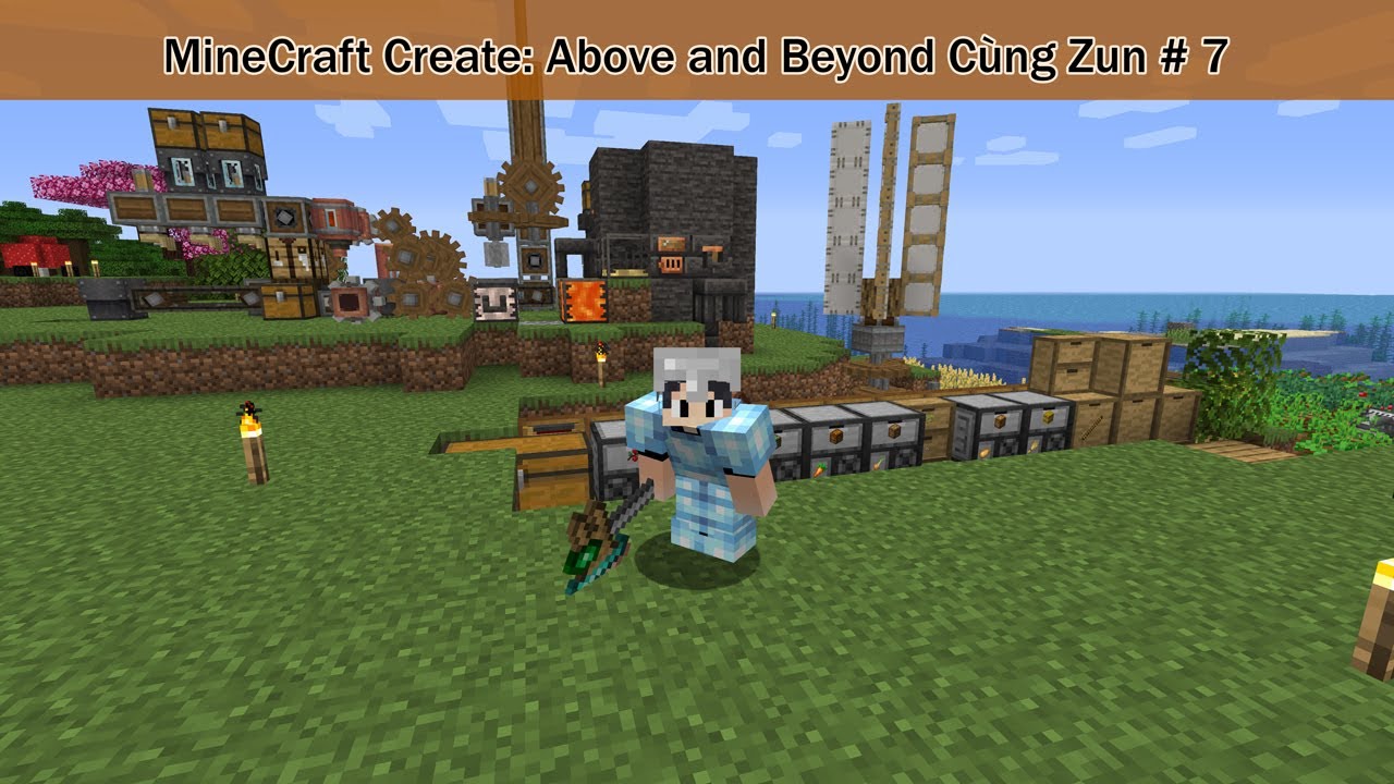 MineCraft Create: Above and Beyond Cùng Zun # 7 - YouTube