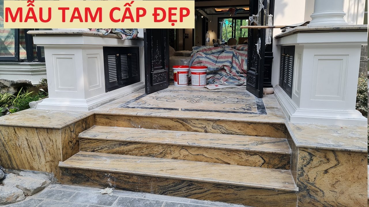 Đá Ốp Bậc Tam Cấp Đẹp Giá Rẻ [tranhdadoixung.vn] - YouTube