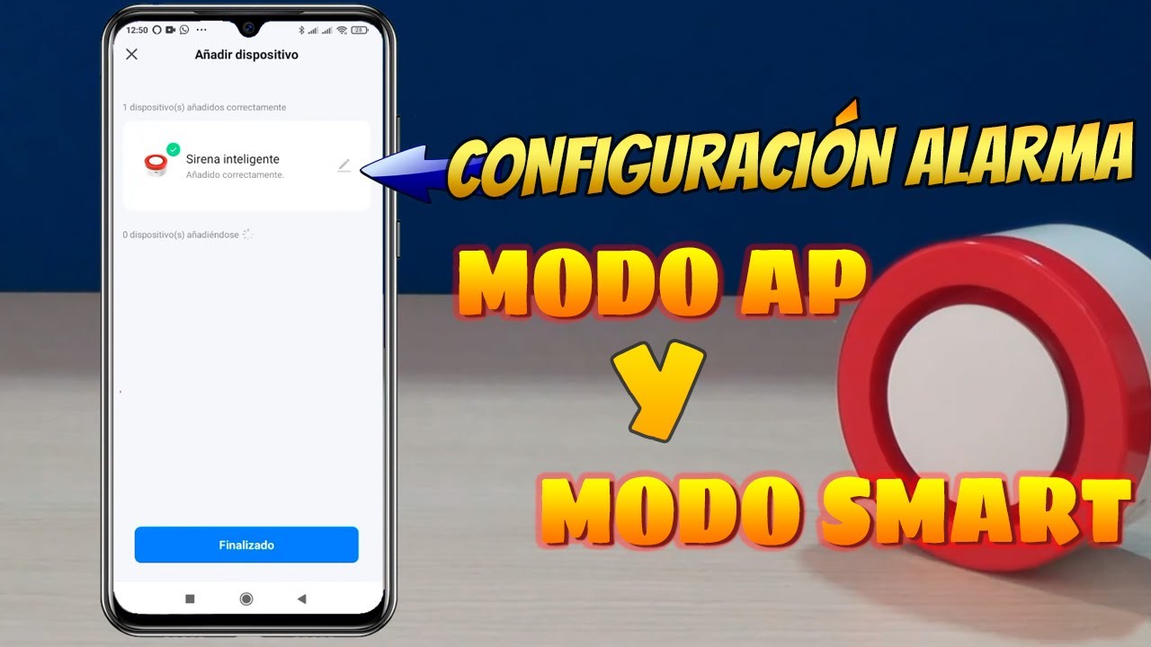 Configuración alarma en modo AP y modo Smart desde la APP Smart Life o ...