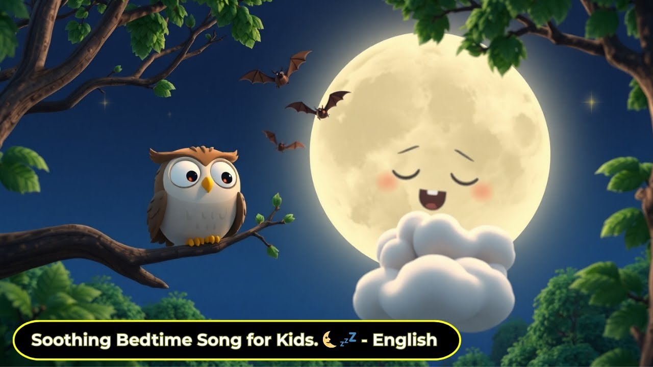 Hello Mr. Moon, 🌙| Soothing Bedtime Song for Kids | 3D Animated Lullaby ...
