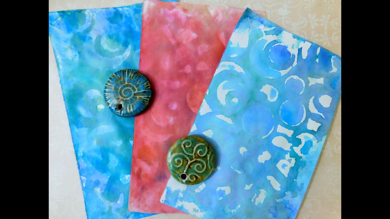 Marker Batik #junkjournals #mixedmedia #recycleideas - YouTube