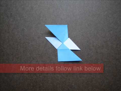 How to Fold Origami Dagger - OrigamiInstruction.com - YouTube