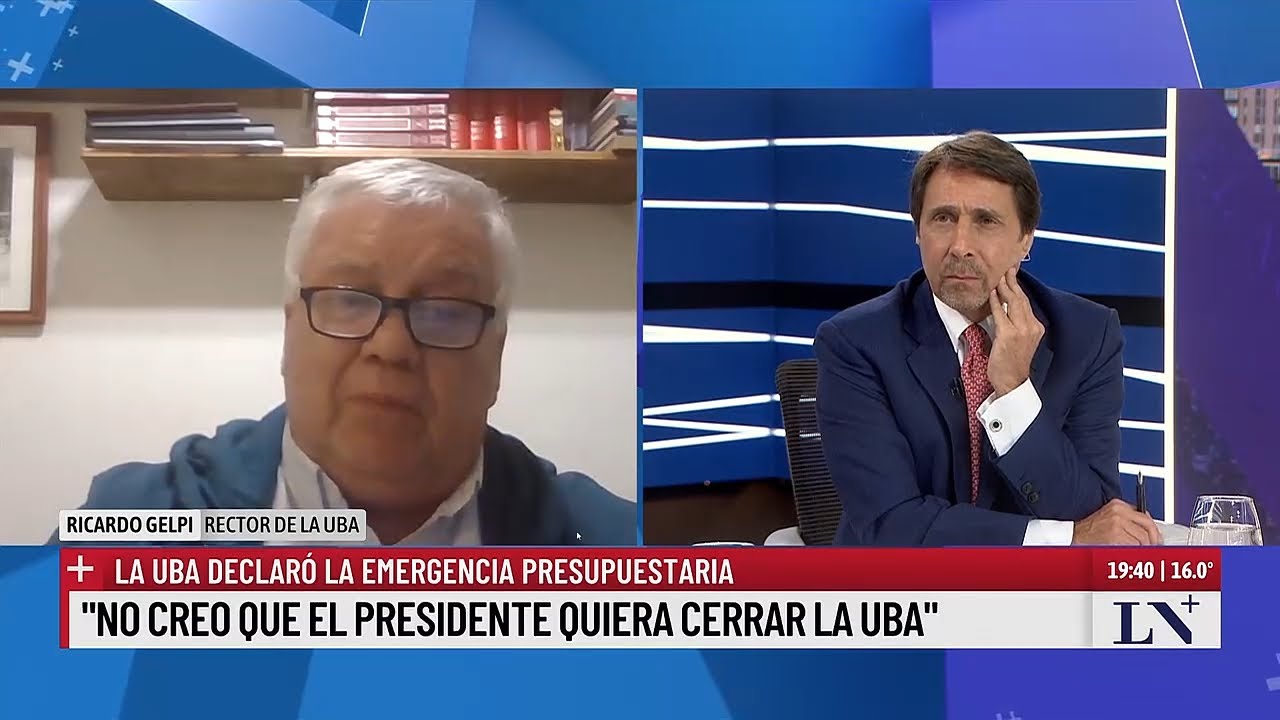 Ricardo Gelpi, rector de la UBA: "Peligra el segundo cuatrimestre ...
