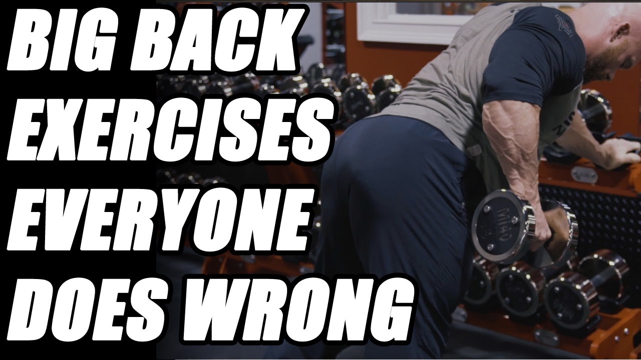 Big Back Exercises Everyone Does Wrong (Part 2) - Dumbbell Rows - YouTube