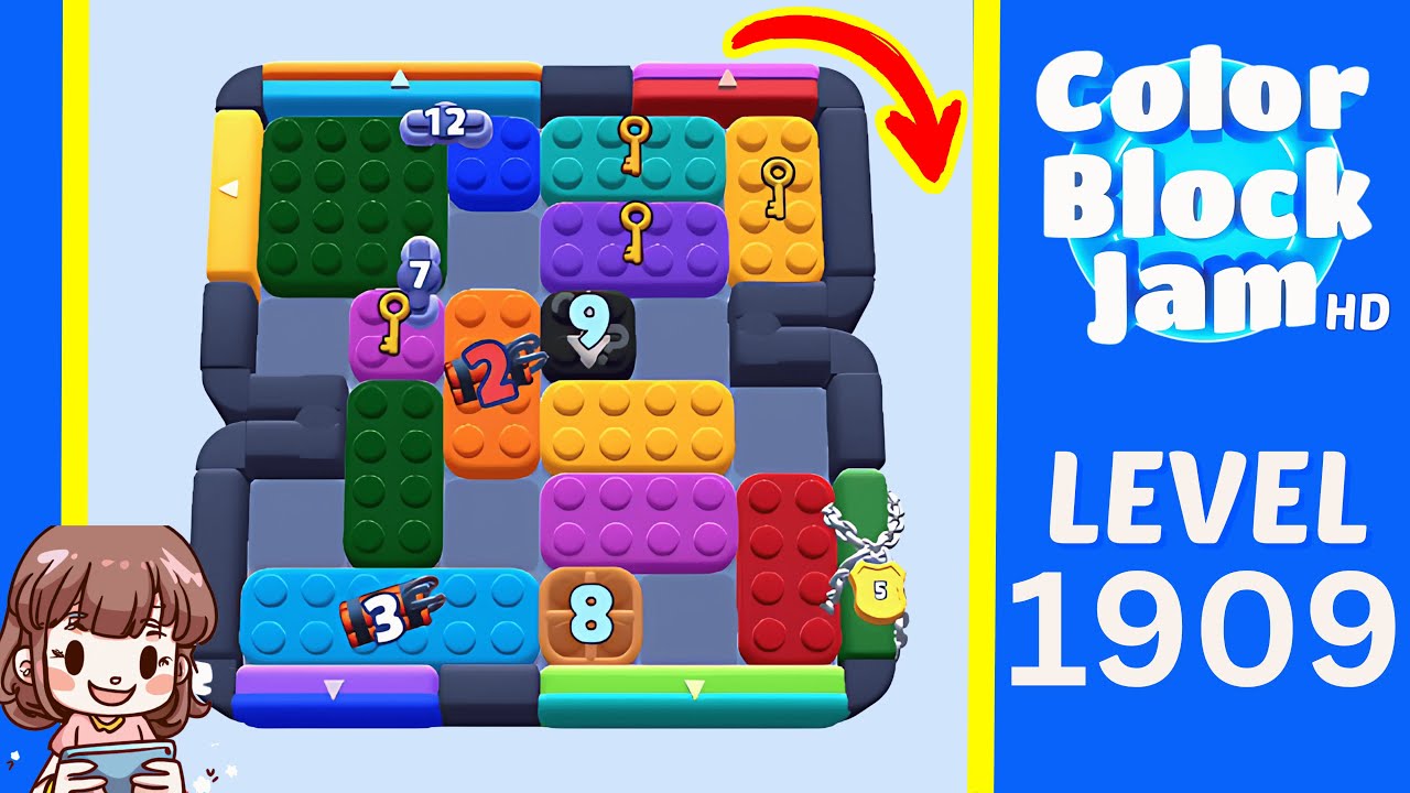Color Block Jam Level 1001 (1909) Solution Walkthrough - YouTube