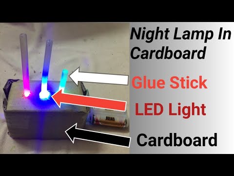 Night Lamp In Cardboard!! Homemade Simple Cardboard Night Lamp - YouTube