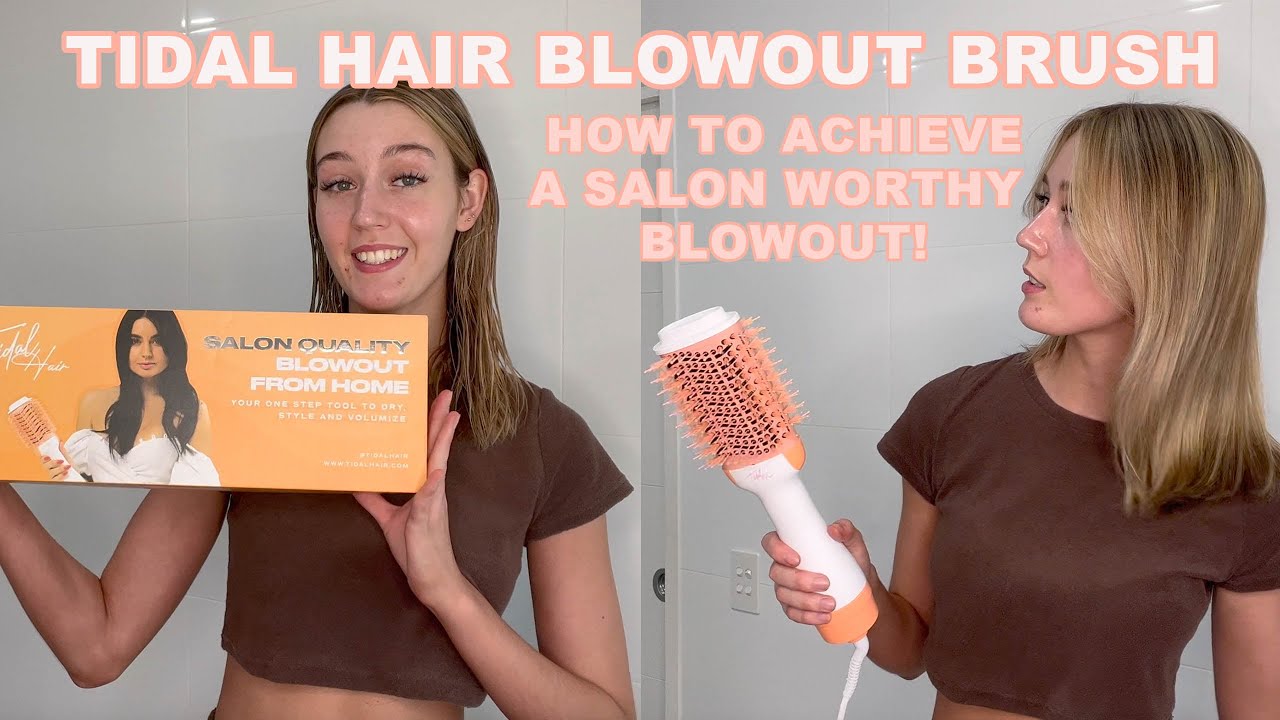 trying the tidal hair blowout brush | how to get a salon worthy blowout ...