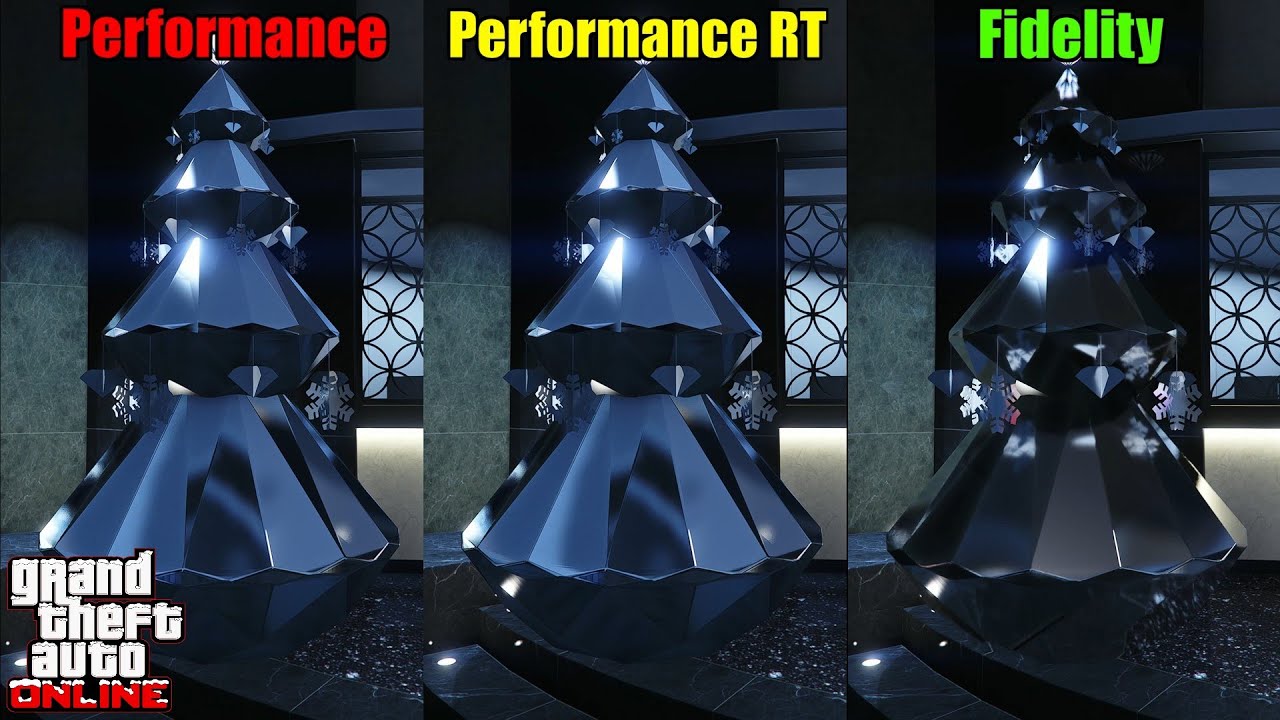 GTA 5 - Performance / Performance RT / Fidelity Comparison (Christmas ...