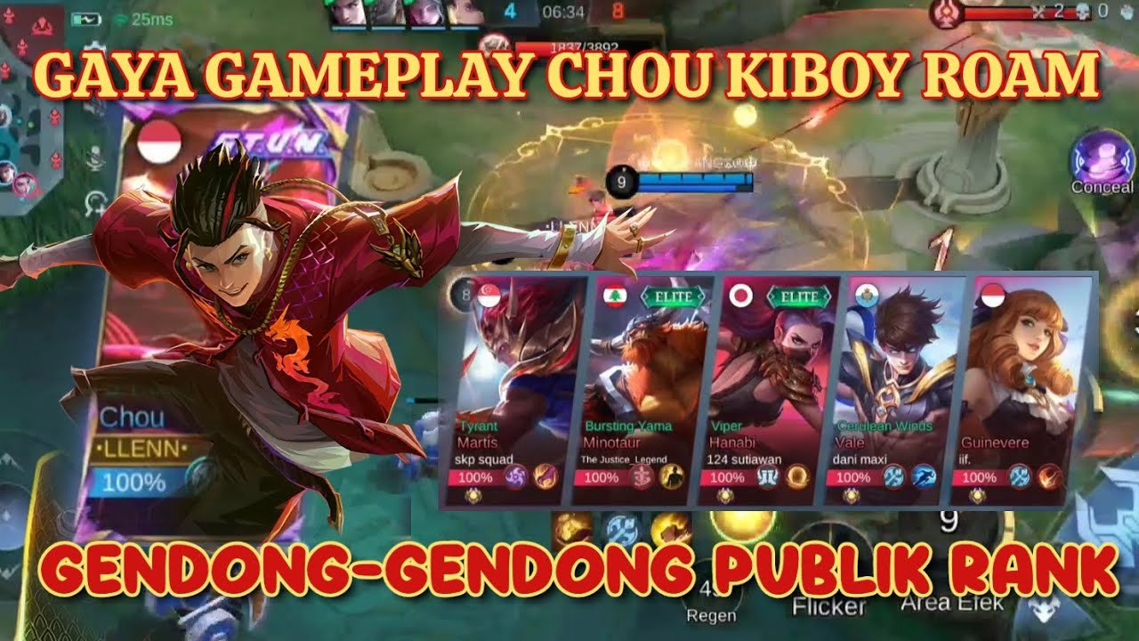 MOBILE LEGEND GAMEPLAY | HIGH RANK GAMEPLAY ML | KIBOY ROAM GAMEPLAY ...