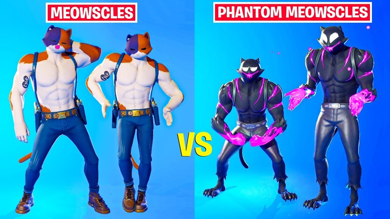 MEOWSCLES vs PHANTOM MEOWSCLES - Fortnite Dance Battle! - YouTube