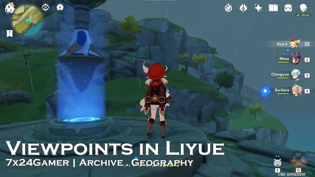 7X24Gamer | Archive 02 All Viewpoint Locations in Liyue | Genshin ...