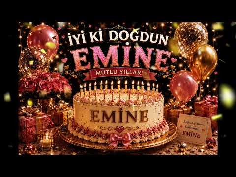 🎂 Emine Doğum Günü Şarkısı | İyi Ki Doğdun Emine 🎉