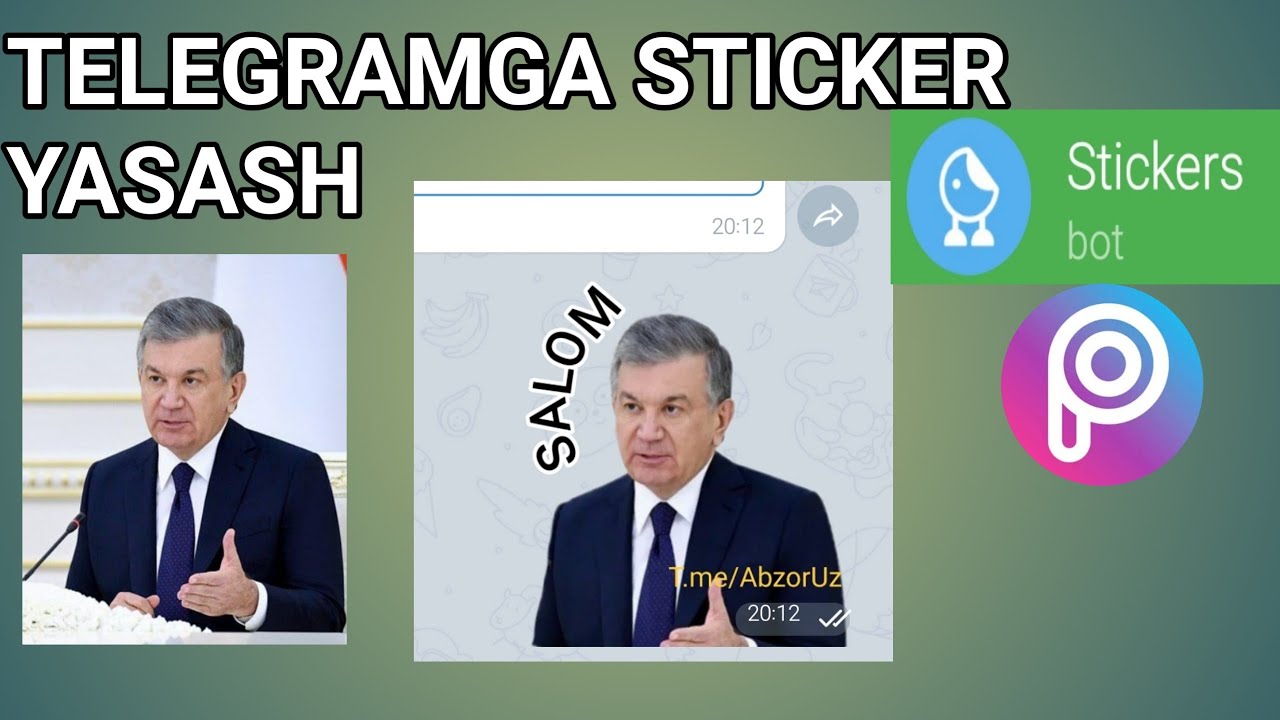Telegram Uchun Sticker Yasash, Sticker Making, Как Сделать стикер ...