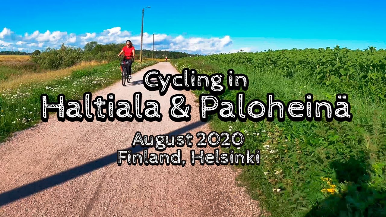 Cycling in Haltiala & Paloheinä, August 2020, Finland, Helsinki [4K ...