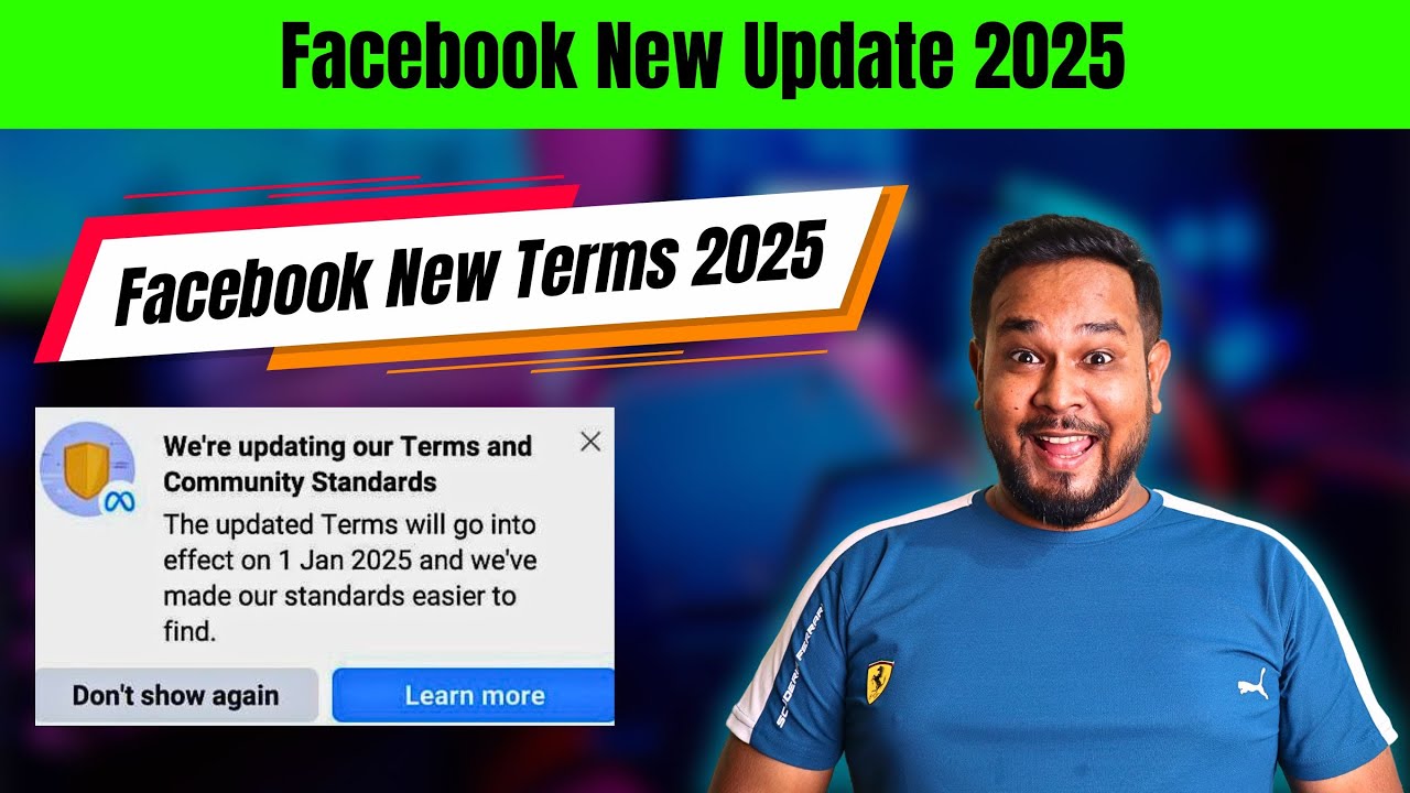 Facebook New Update 2025 | Facebook New Terms 2025 | New Facebook ...