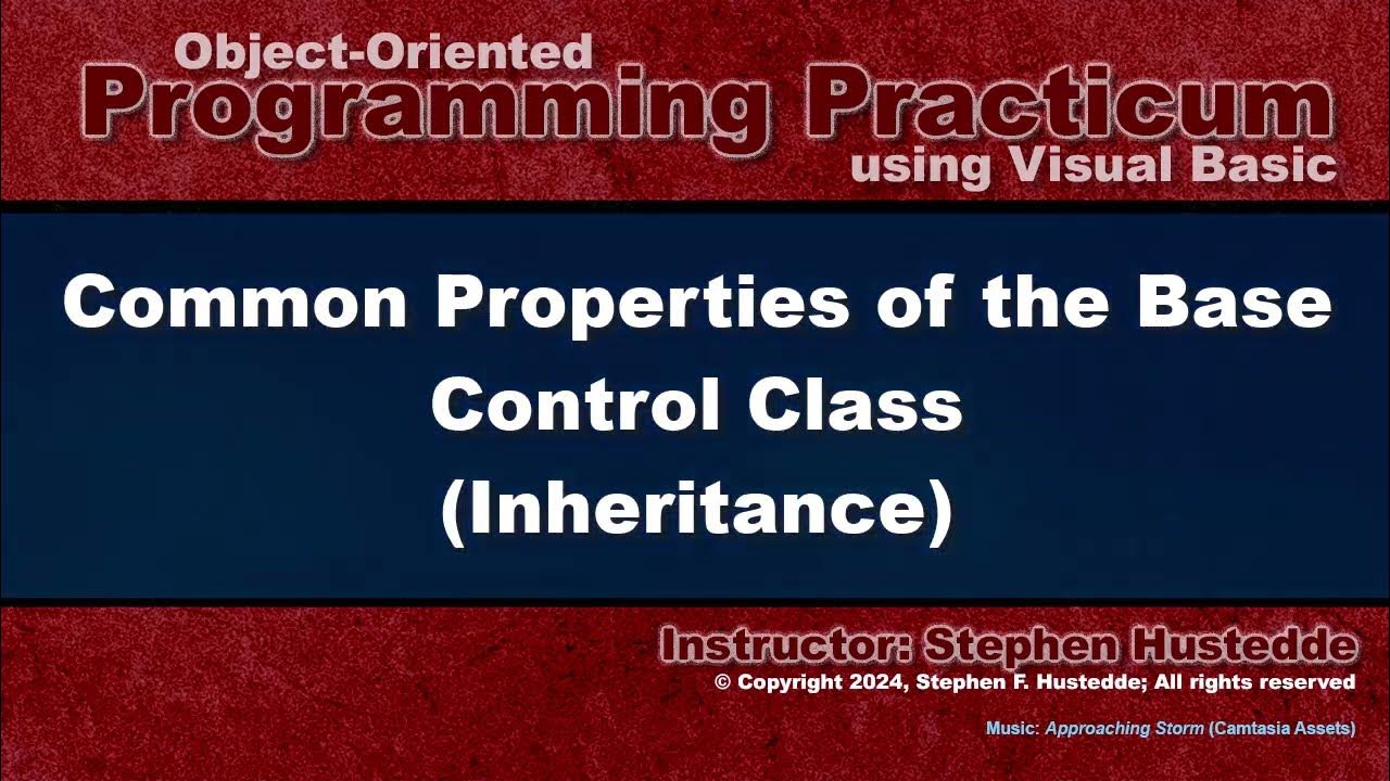 OOP Programming (VB) - 02E Control class Inheritance - YouTube