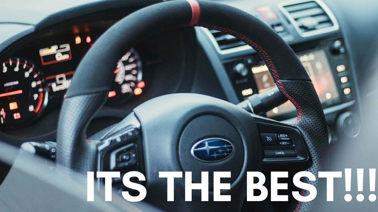 OLM ALCANTARA STEERING WHEEL FOR SUBARU WRX REVIEW!! - YouTube