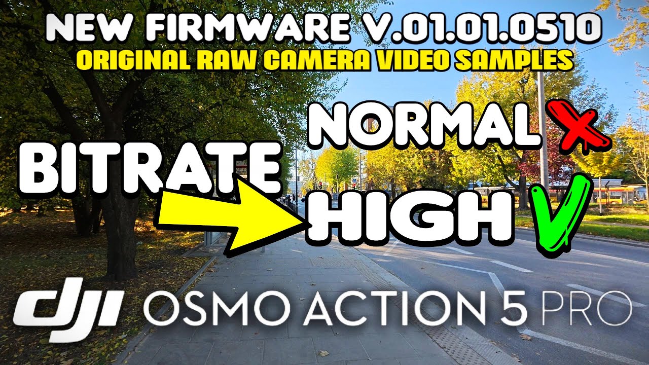 DJI Osmo Action 5 Pro Camera Firmware update v.01.01.0510 High Bitrate ...