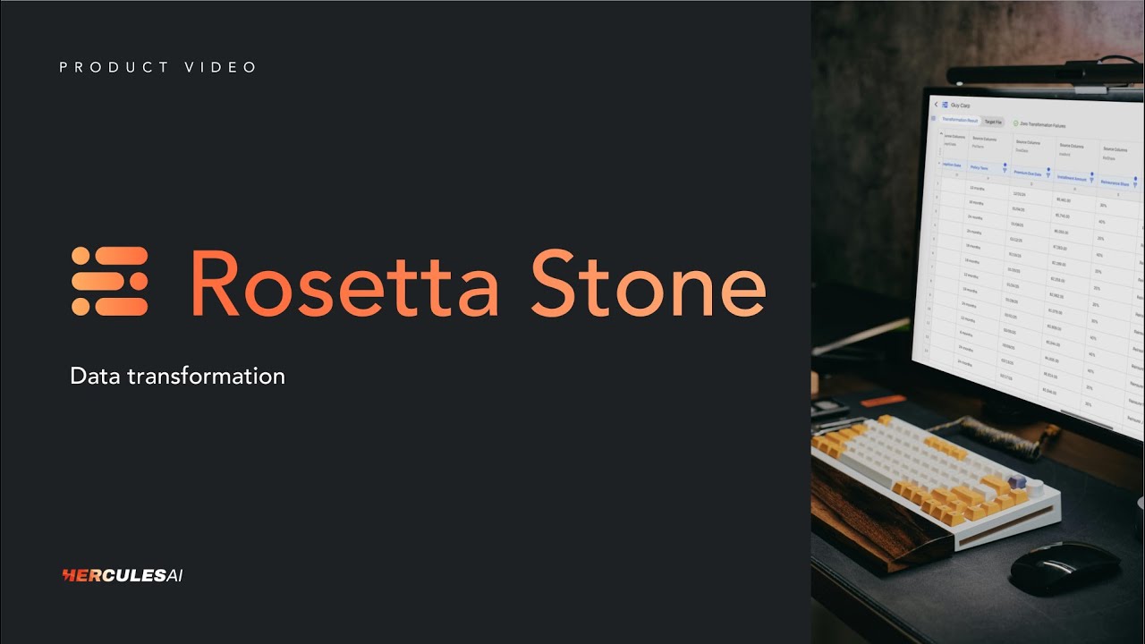 Data Transformation with AI - Rosetta Stone By Hercules AI - YouTube