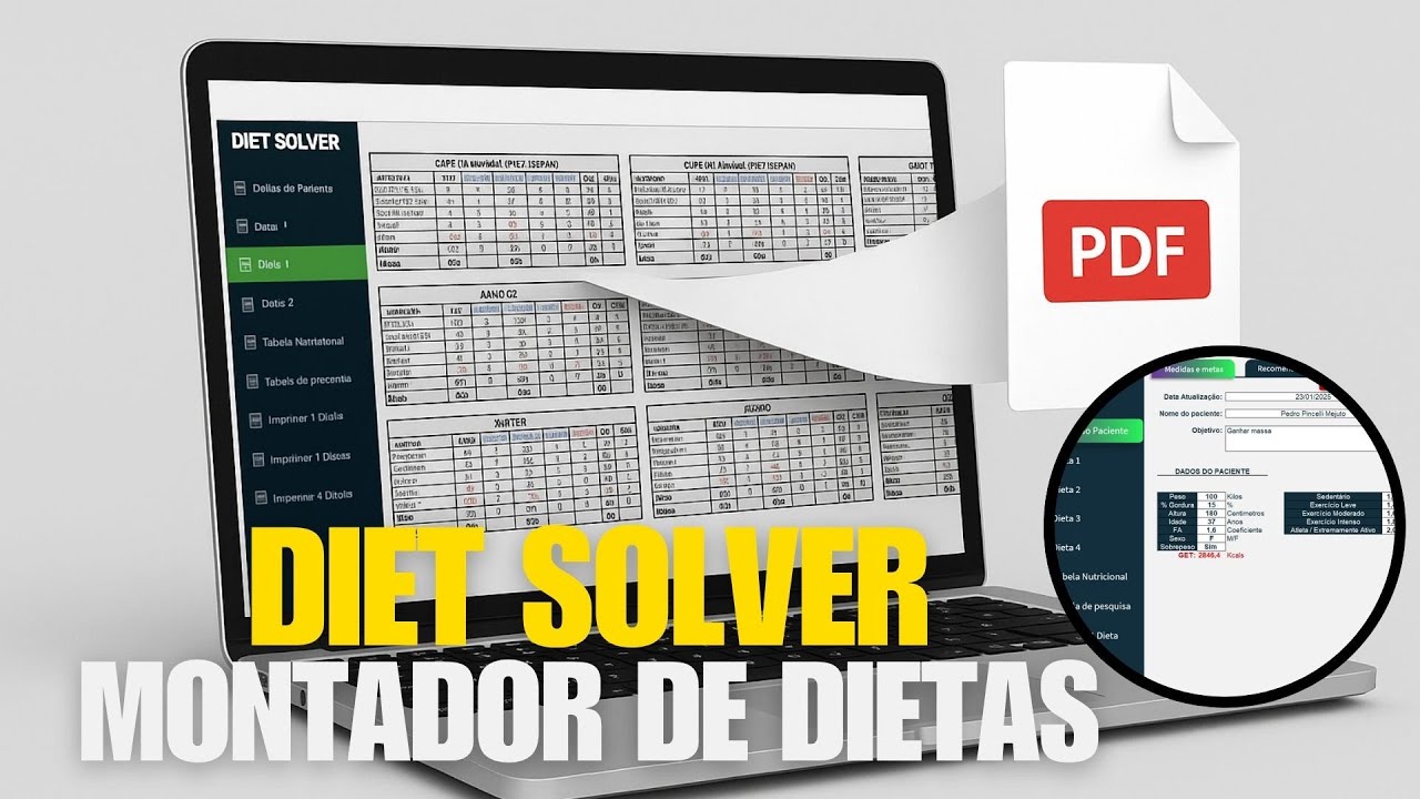 Planilha de Cálculo de Dieta - DIET SOLVER - YouTube