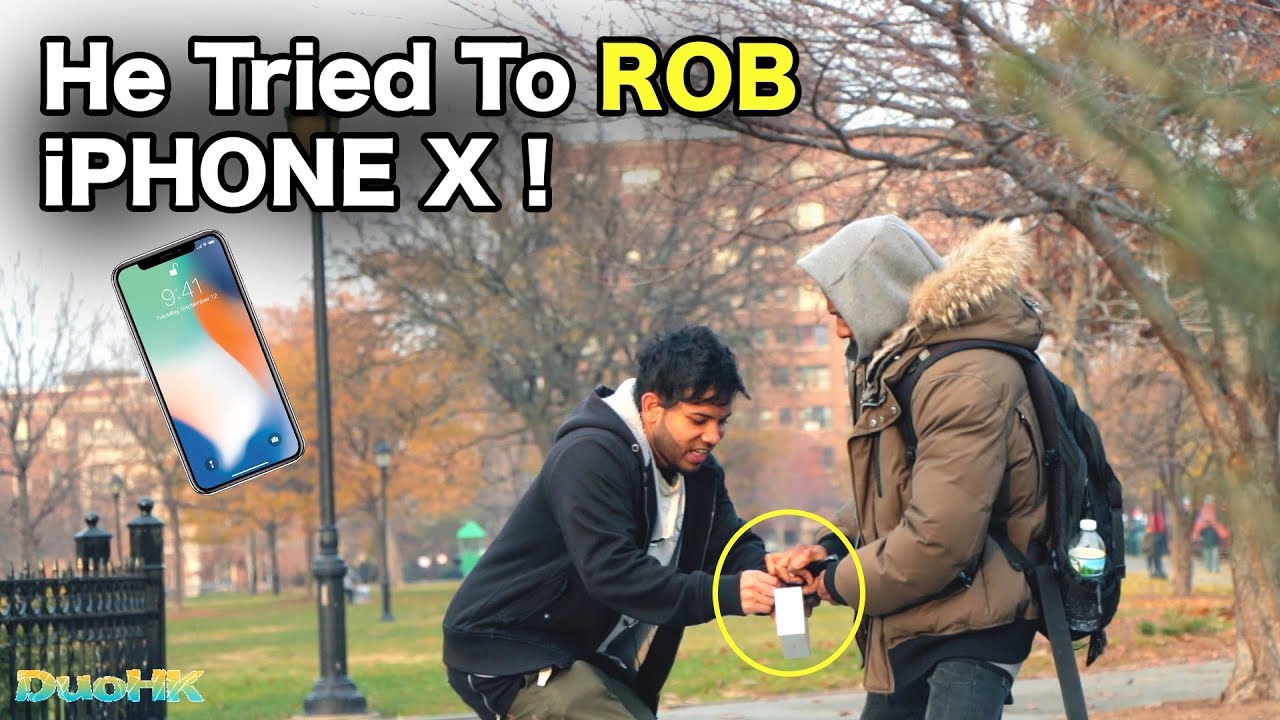 Homeless With A iPHONE X Experiment - YouTube