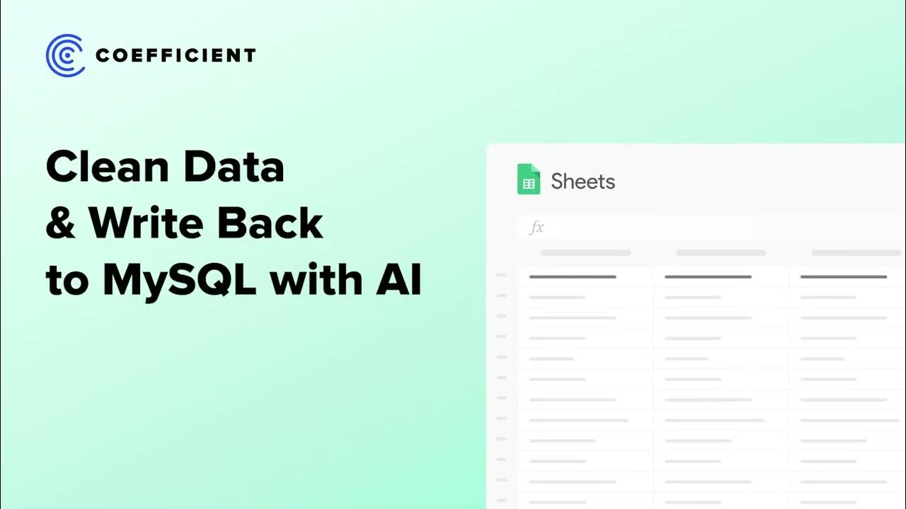 How to Clean Data with AI: A Salesforce / MySQL Example - YouTube
