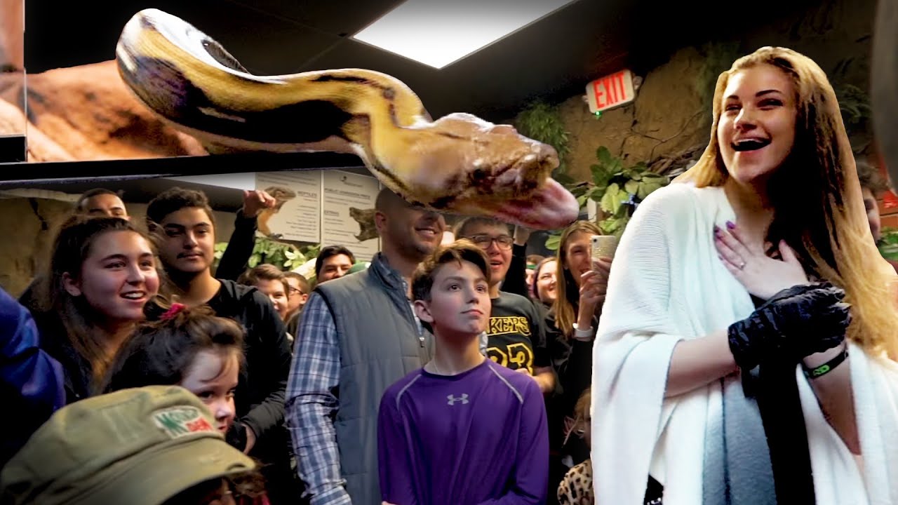 SHE FEEDS MY 20 FOOT SNAKE (Lucy) for HER BIRTHDAY!! | BRIAN BARCZYK ...