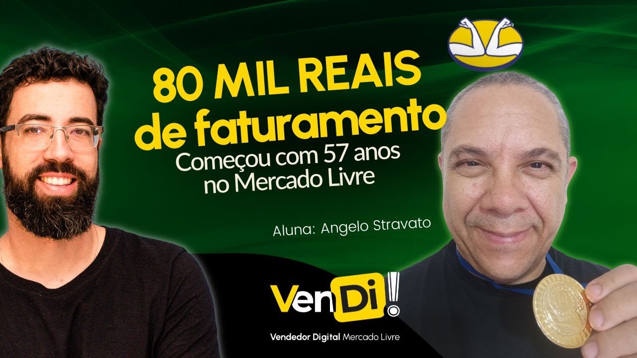 Começou aos 57 anos no Mercado Livre. Já faturou mais de 80 MIL REAIS ...