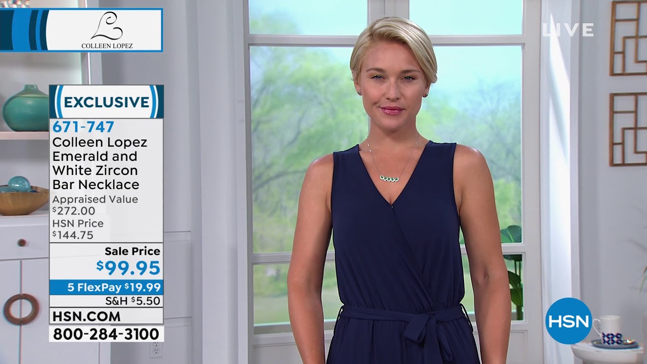 Colleen Lopez Sterling Silver Emerald and White Zircon B... - YouTube