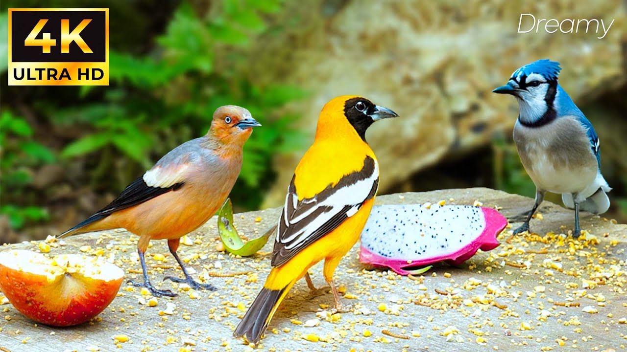 Cat TV Birds for Cats to Watch 😻 Peaceful Bird Channel for Cats 🐦 All ...