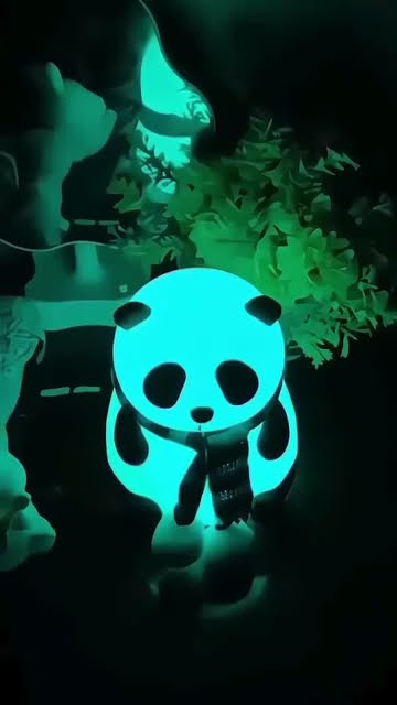 Cutest Color-Changing Panda Night Light for Kids' Room | Stress Relief ...