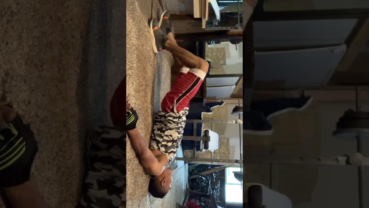 Glutes bridge hamstring walkout - YouTube