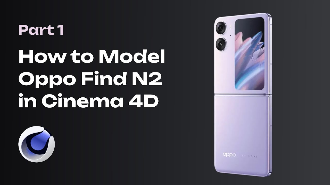 3D Modeling of the Oppo Find N2 Flip Using Cinema 4D | The New Best ...