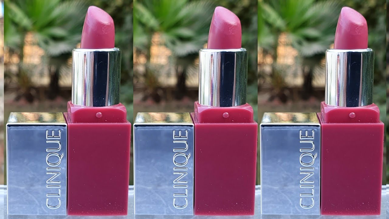 Clinique Pop Lip Colour + Primer shade Plum Pop lipSwatches review ...