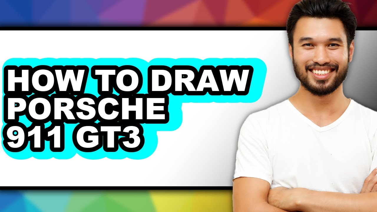How to Draw Porsche 911 Gt3 (only Way) - YouTube