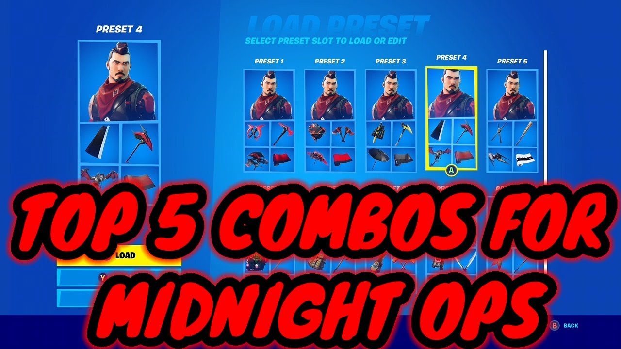 Top 5 BEST Combos For RARE MIDNIGHT OPS - YouTube