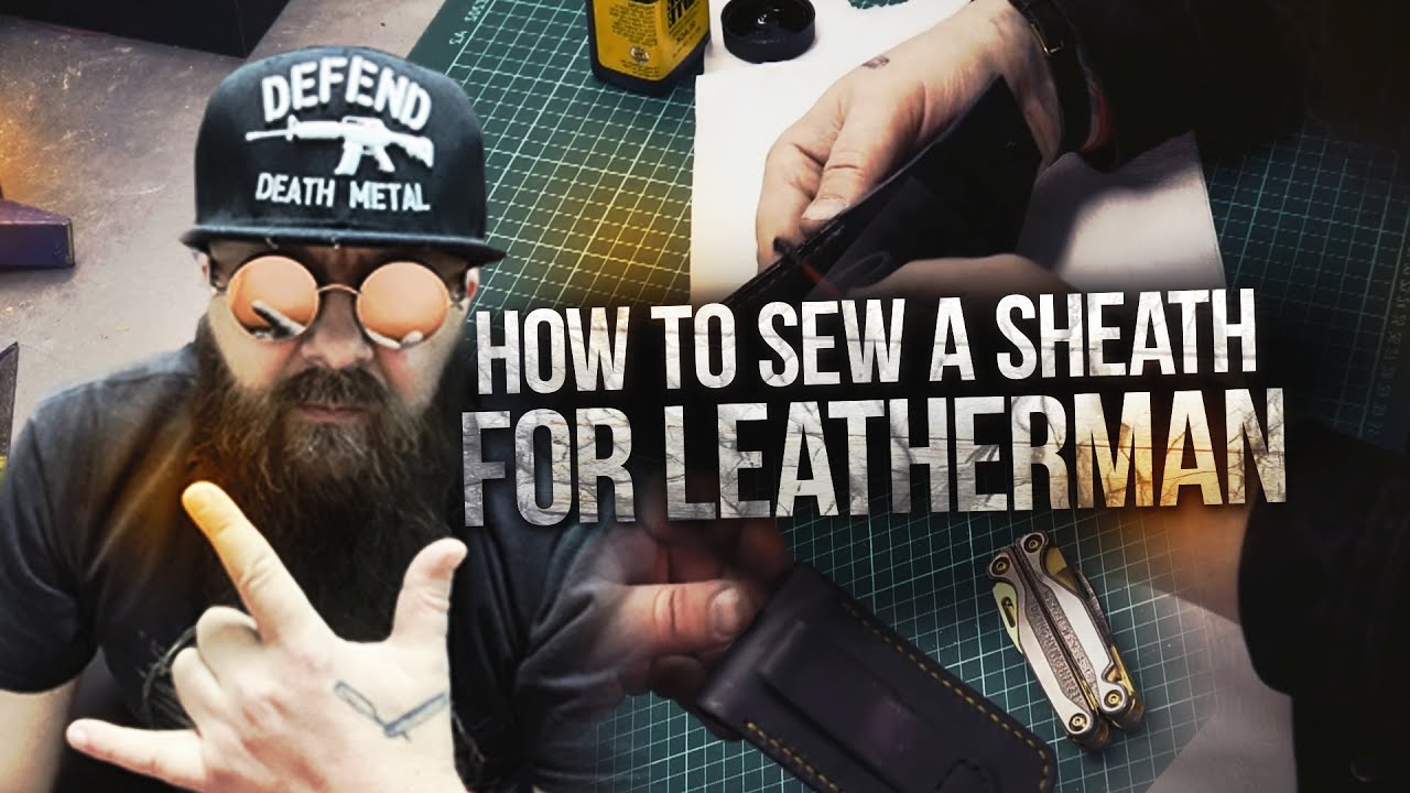 How to sew a sheath for Leatherman - YouTube