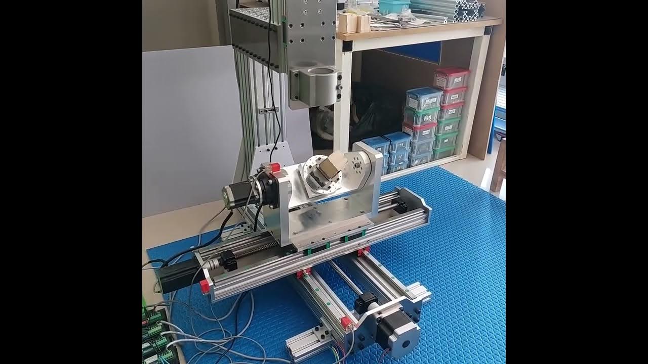 5Axis cnc diy new spec ( wiring and test ) - YouTube