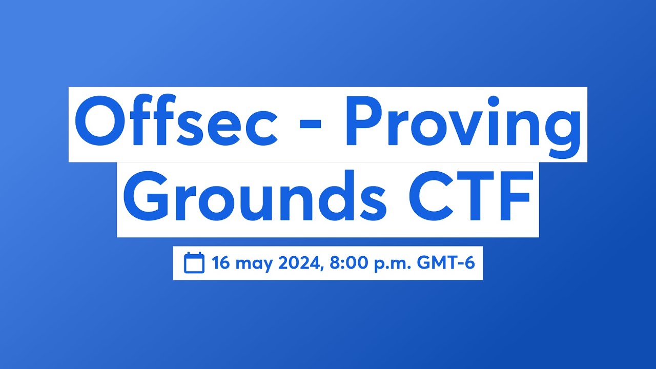 Offsec - Proving Grounds CTF - YouTube