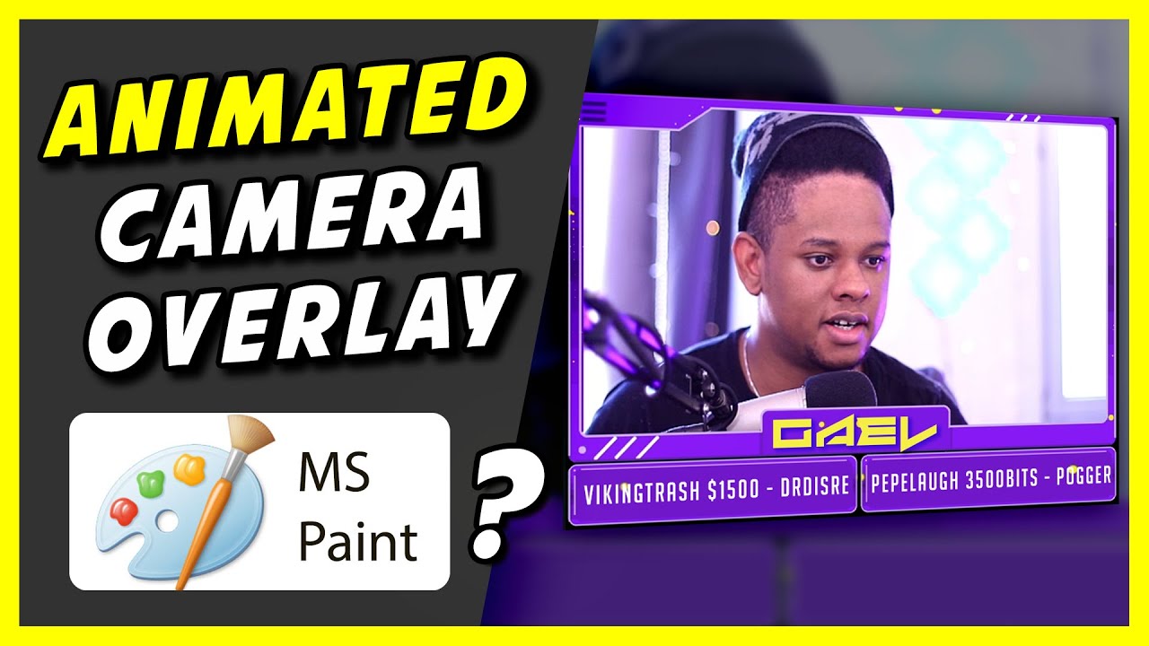 Animated Webcam Overlay WITH MS PAINT!? (Free Download) - YouTube