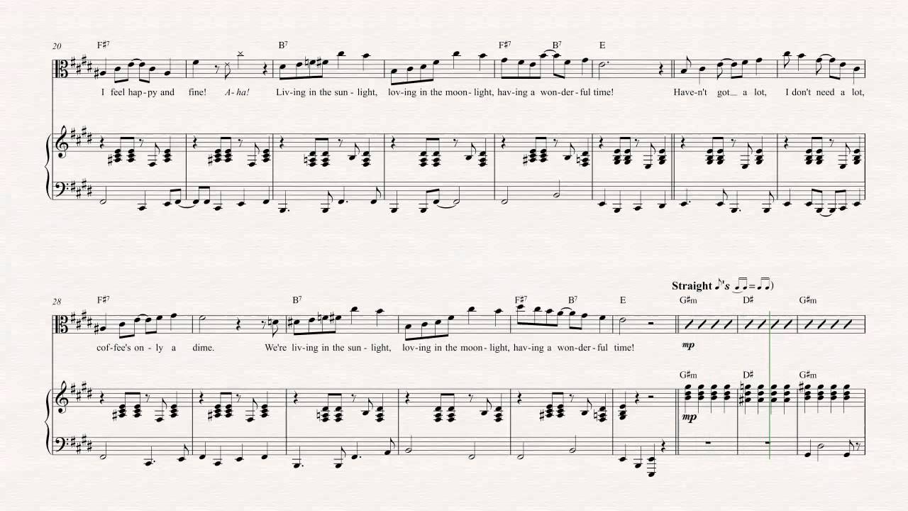 Viola - Living in the Sunlight - Tiny Tim - Sheet Music, Chords ...