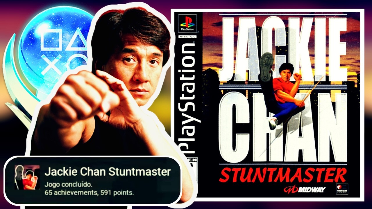 PLATINEI O JOGO DO JACKIE CHAN DO PS1! (foi mais difícil do que ...