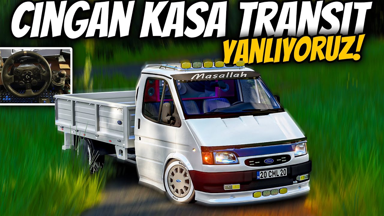 CİNGAN KASA FORD TRANSİT İLE TOPRAK KÖY YOLLARINDA YAN YAN GEZDİK ...