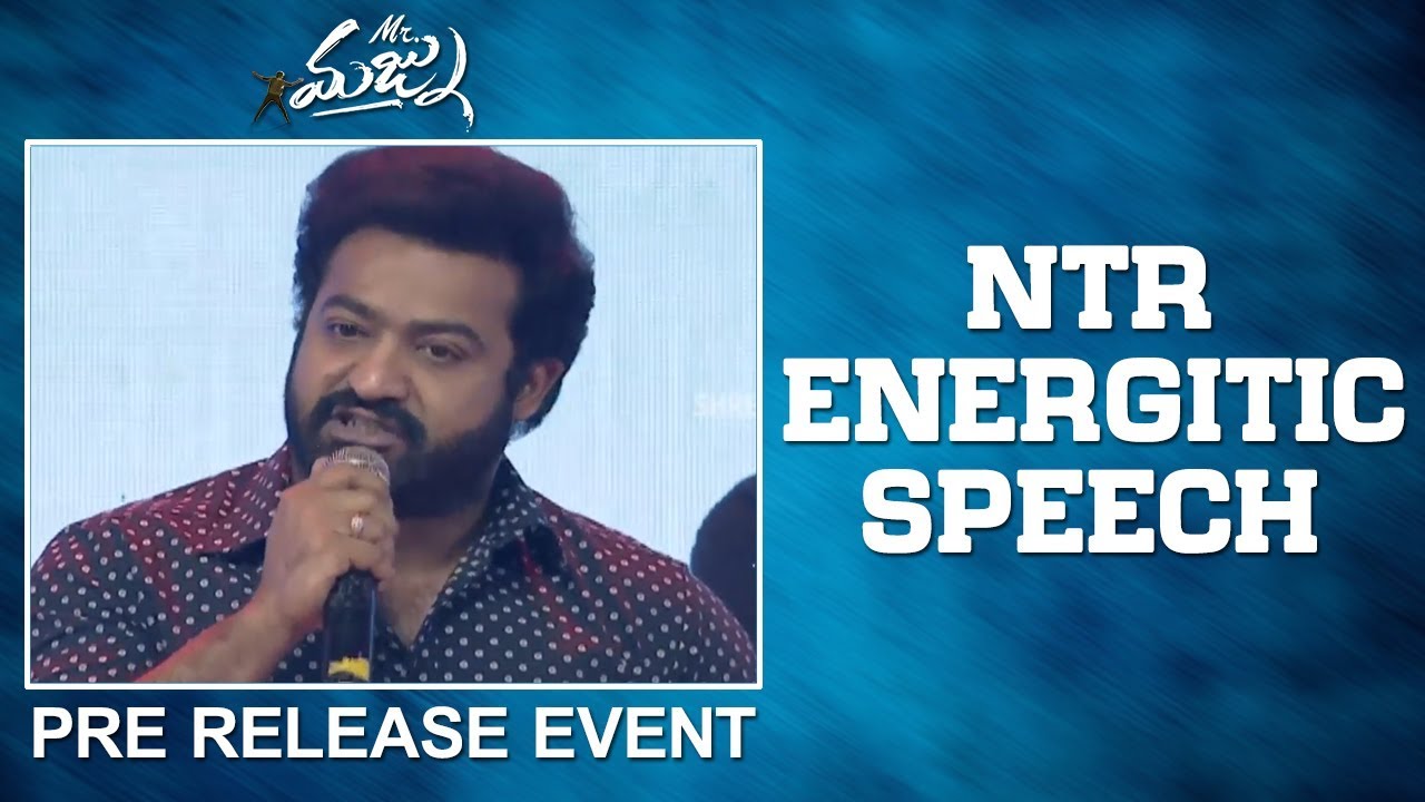 Jr Ntr Mind Blowing Speech @ Mr. Majnu Pre Release Event - YouTube